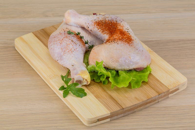 Raw chicken leg stock image. Image of background, closeup - 51118715