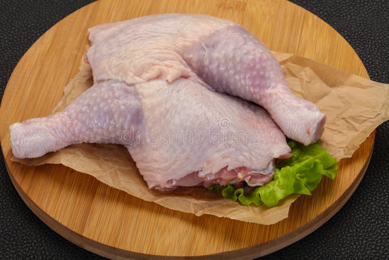Raw chicken leg stock photo. Image of cooking, broiler - 174646938