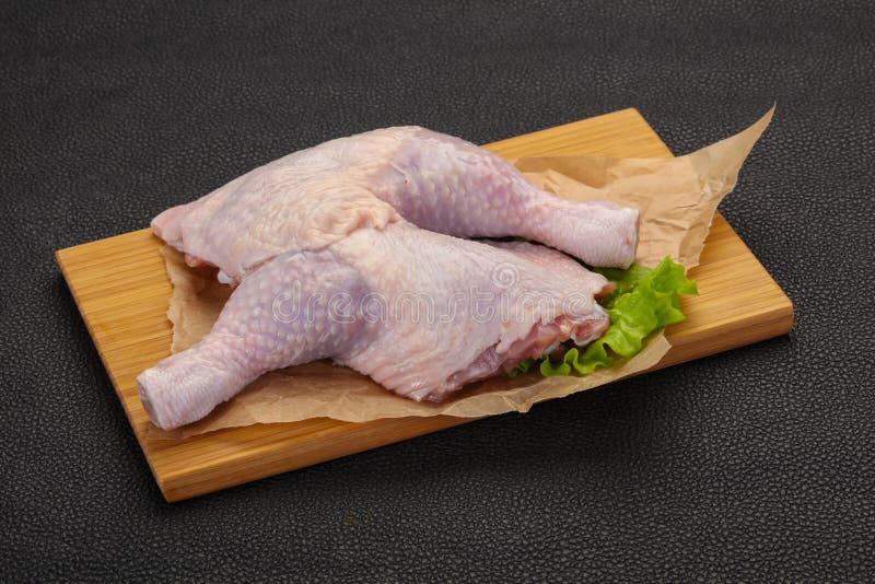 Raw chicken leg stock image. Image of ingredients, dinner - 181471279