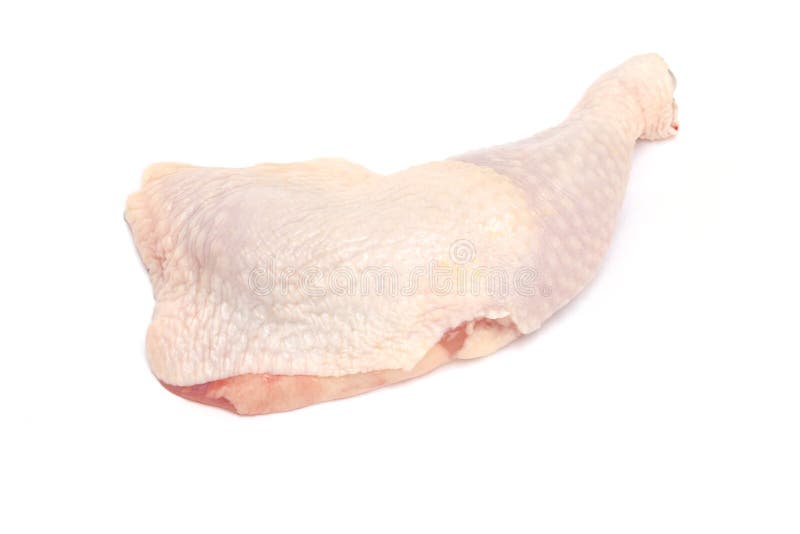 Raw chicken leg stock photo. Image of fowl, isolate, skin - 32099604