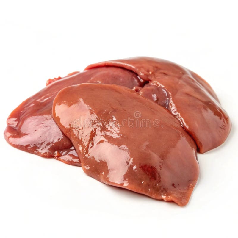 Raw Chicken Liver Isolated on Transparent Background Stock Illustration ...