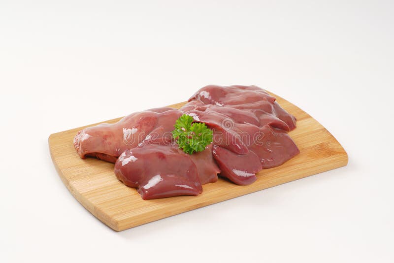 Raw chicken liver stock photo. Image of fillet, slice - 63929776