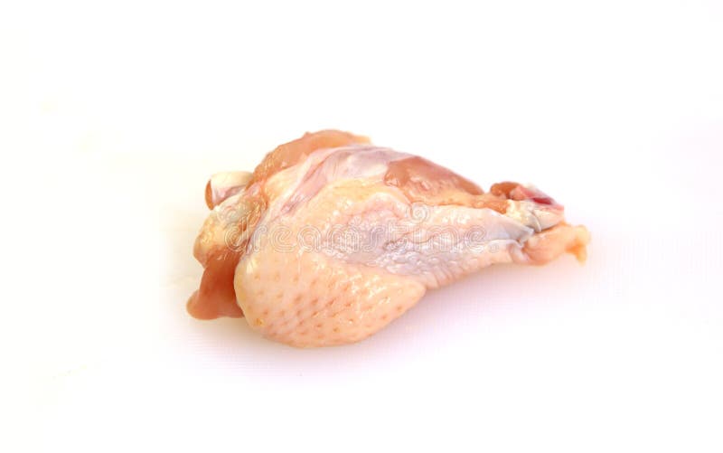 Chicken Middle Wings Isolated on White Background Stock Image - Image ...
