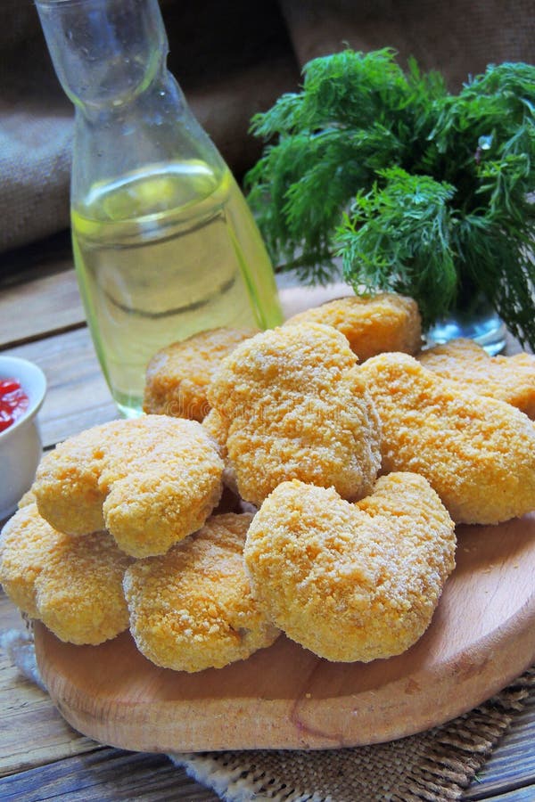 Raw chicken nuggets stock image. Image of colorful, forfrying - 93424929