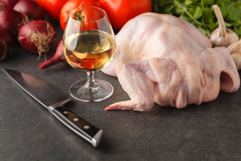 Raw Chicken Ready for Cooking Stock Image - Image of preparation ...