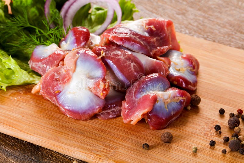 Raw chicken stomach stock photo. Image of cooking, meal - 111868834