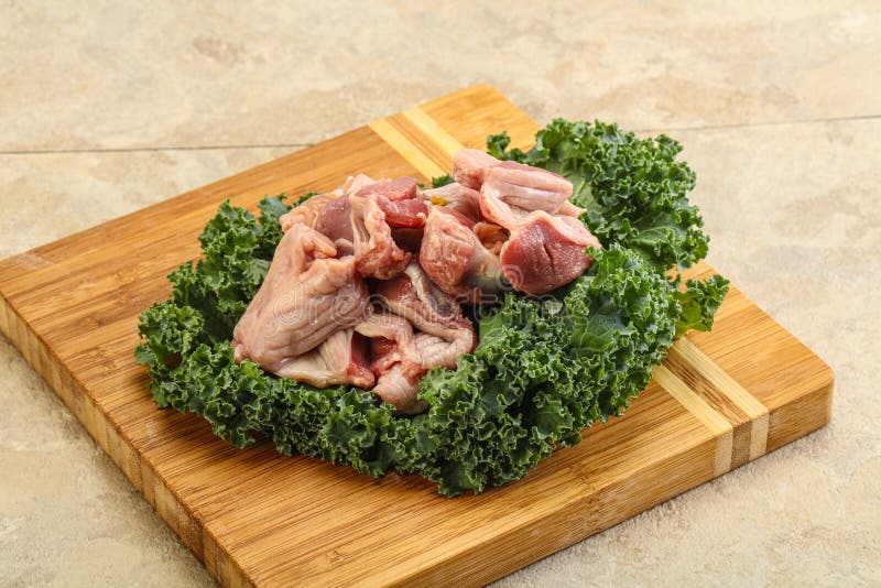 Raw Chicken Stomach for Cooking Stock Photo - Image of giblets, asia ...
