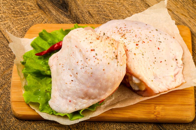 Raw chicken thigh stock image. Image of freshness, nutrition - 112204827