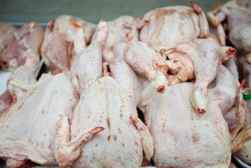 Raw Chickens in Supermarket Stock Image - Image of objects, food: 85282147