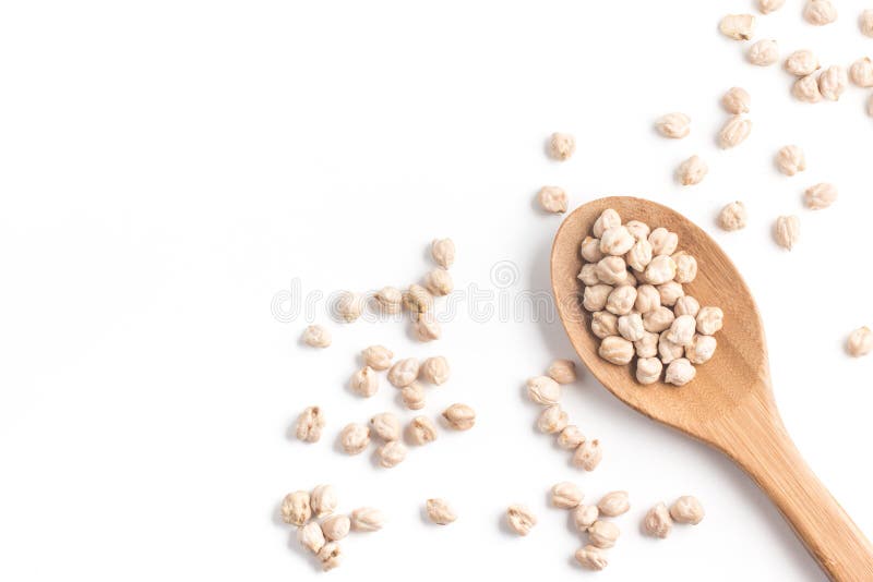 Raw Chickpeas, Frame of Chickpeas on a Light Background, Top View ...