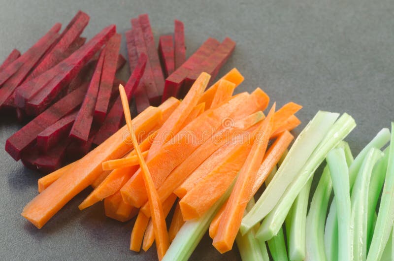 Raw chopped vegetables stock photo. Image of orange, health - 66393130