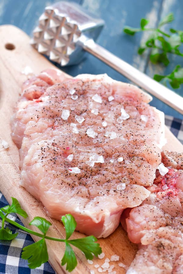 Raw chops stock image. Image of ingredient, butchery - 37605837