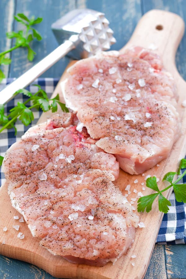 Raw chops stock image. Image of meal, food, nutrition - 37605845