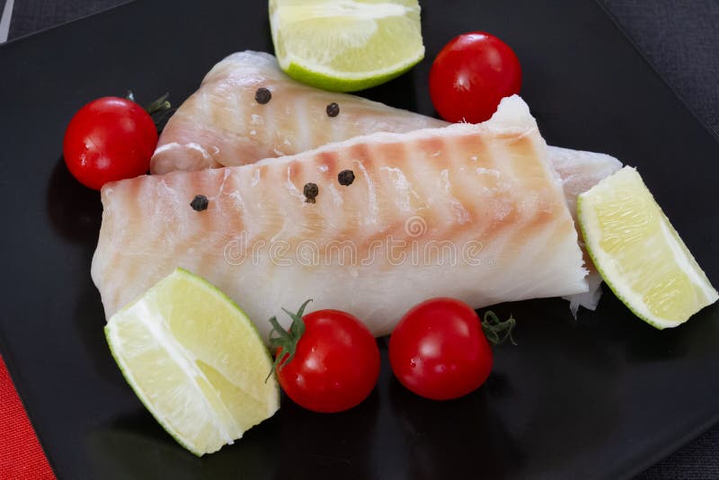 Raw cod back stock image. Image of ingredient, filet - 124325091