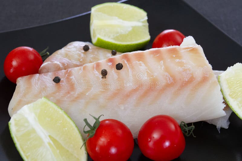 Raw cod back stock image. Image of ingredient, filet - 124325091