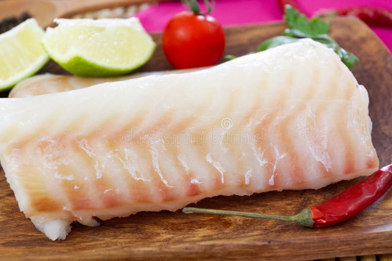 Raw cod back stock image. Image of food, ocean, cooking - 124325025