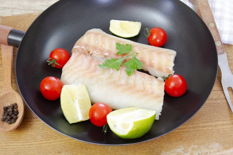 Raw cod back stock image. Image of healthy, serving - 124324985
