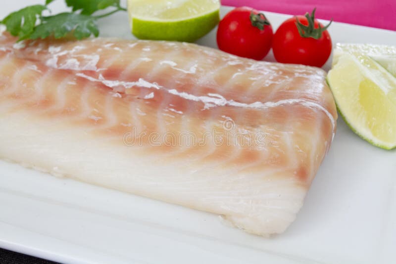 Raw cod back stock image. Image of filet, white, dish - 124325021