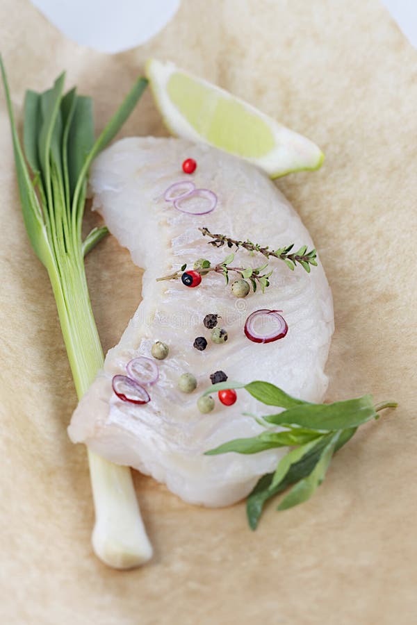 Raw cod filet stock image. Image of cooking, organic - 40017645