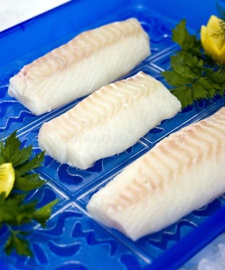 Raw cod fillet stock photo. Image of orange, meat, arrangement - 11401280