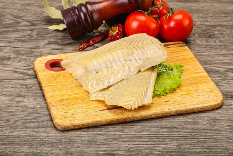 Raw cod fish for cooking stock image. Image of meat - 204658037
