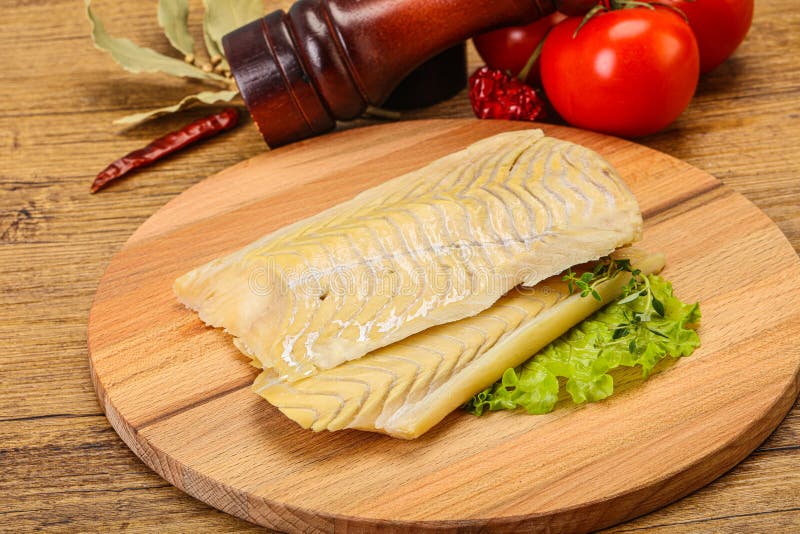 Raw cod fish for cooking stock image. Image of plate - 207437671