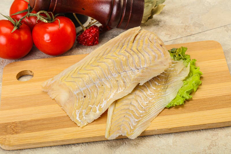 Raw cod fish for cooking stock photo. Image of white - 207453588