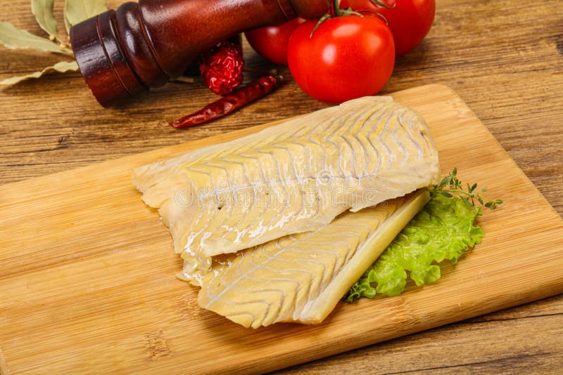 Raw cod fish for cooking stock photo. Image of pepper - 208433650