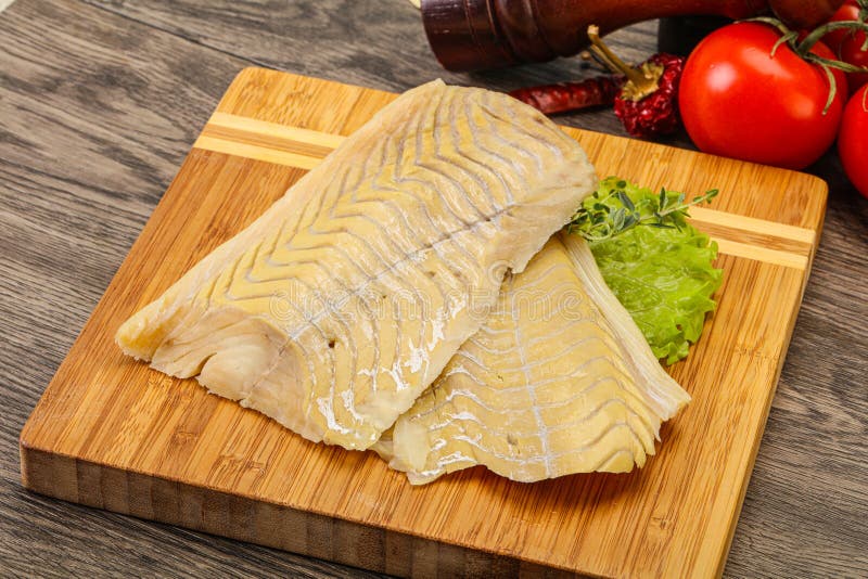 Raw cod fish for cooking stock photo. Image of slice - 206861430