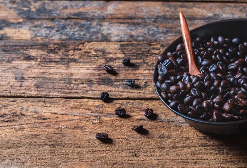 Raw Coffee Roasted in a Pan Stock Photo - Image of brown, coffee: 129075628