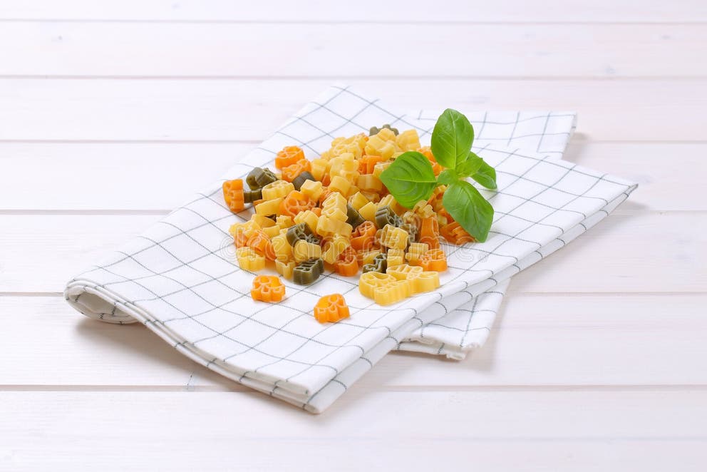 Raw colored pasta stock image. Image of dish, portion - 95712249