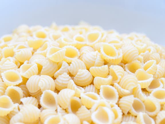 Raw Conchigliette. Close-up Stock Photo - Image of food, macro: 17535056
