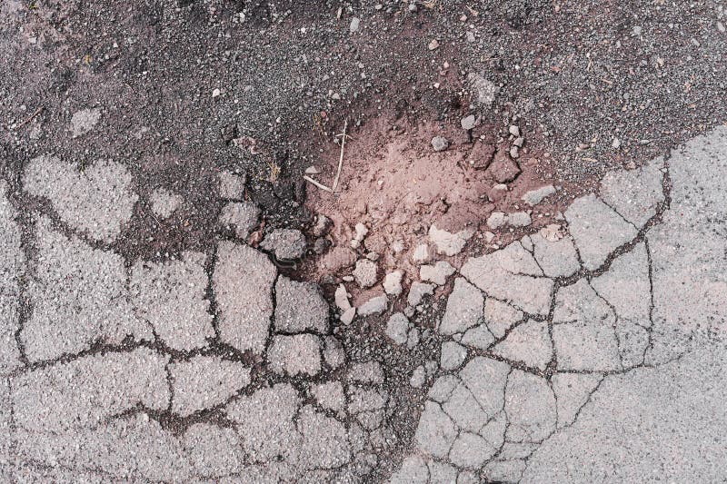 Road Pothole Texture