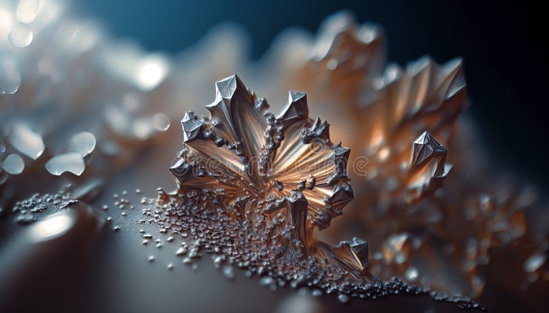 Precious Stones in the Form of Multi-colored Crystals. Stock ...