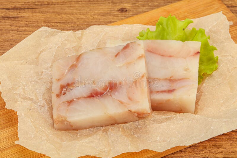 Raw Pollock Fish Fillet for Cooking Stock Photo - Image of fresh, white ...