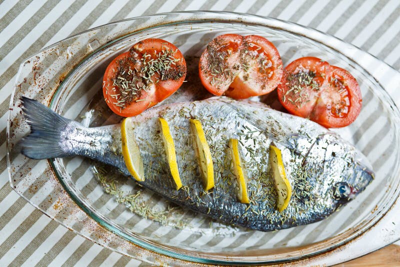 Raw Dorada Ready for Roasting Stock Image - Image of dolphin, cuisine ...