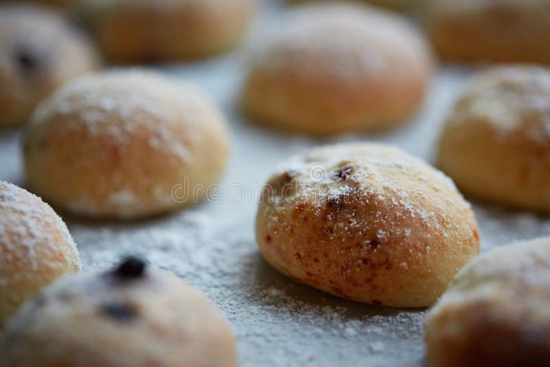 Raw doug. backing process stock image. Image of bread - 178981621