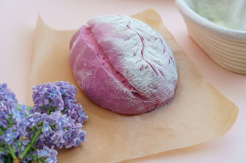 Raw Dough for Baking Bread Top View. Cut Out Patterns on Bread Dough ...