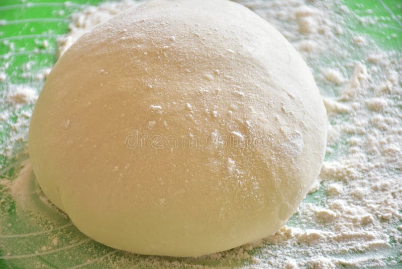 Raw dough on the table. stock image. Image of ingredient - 164356213