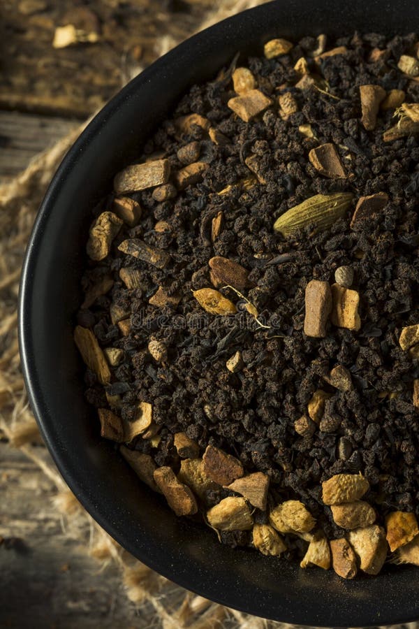 Raw Dry Organic Chai Tea stock photo. Image of nutmeg - 105075352