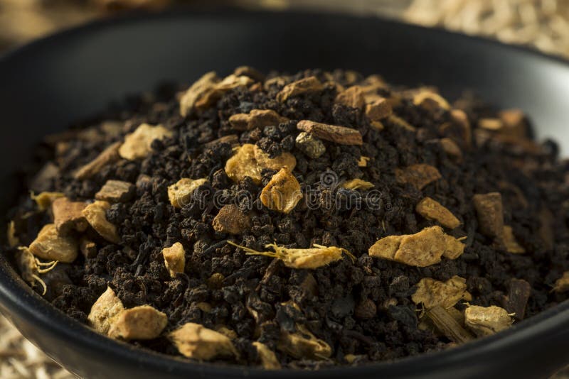 Raw Dry Organic Chai Tea stock photo. Image of nutmeg - 105075352