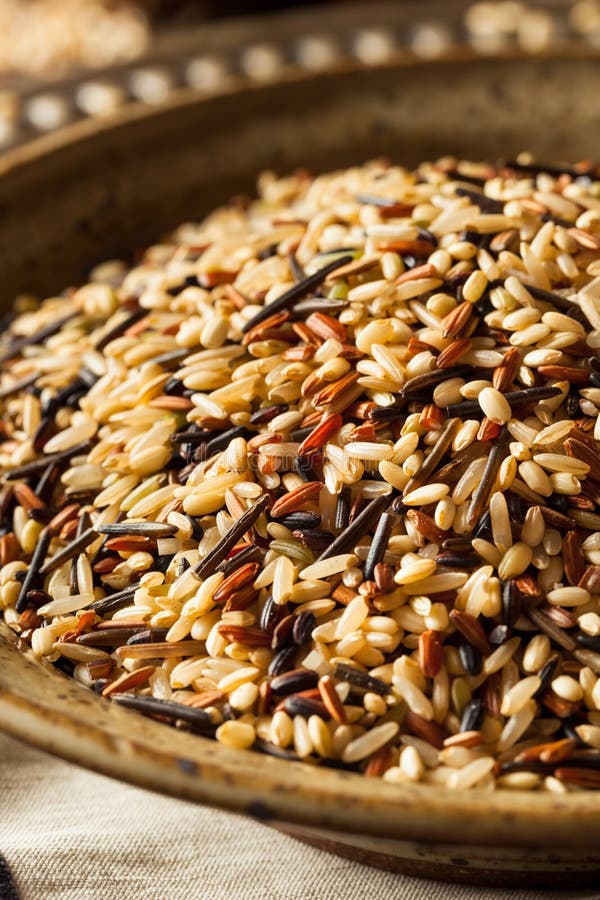 Raw Dry Organic Wild Rice stock photo. Image of nature - 72080982