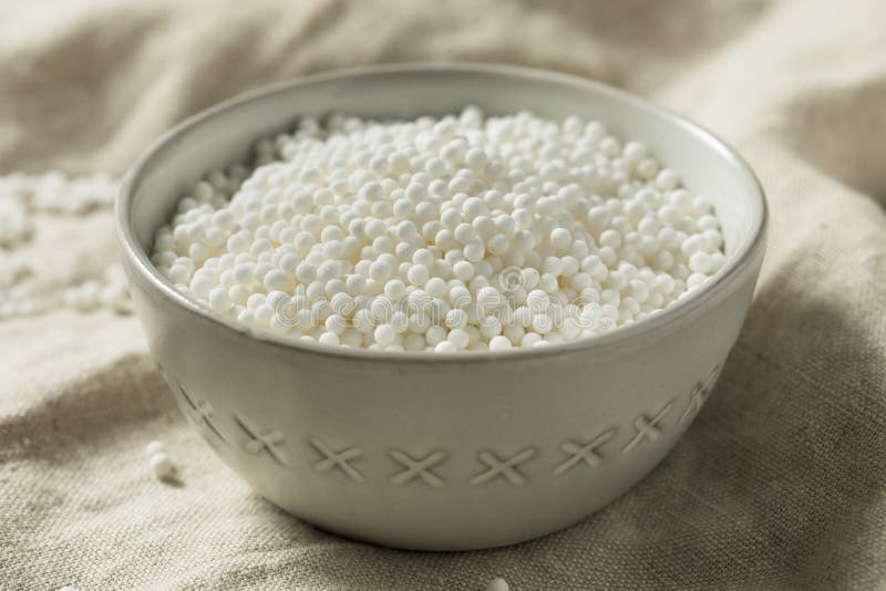 Raw Dry Tapioca Pearls stock photo. Image of vegetarian - 127315984