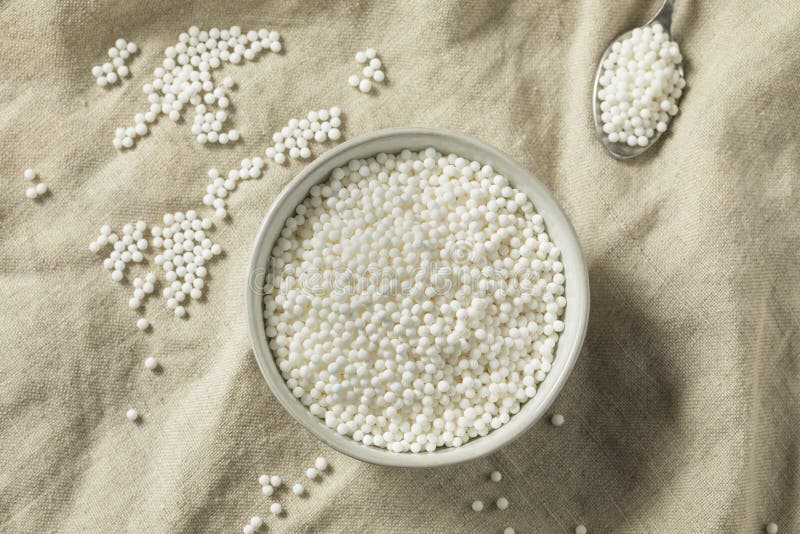 Raw Dry Tapioca Pearls stock photo. Image of small, dessert - 127316108