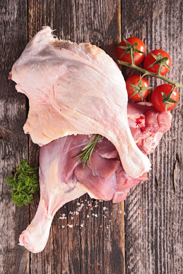 Raw duck leg stock photo. Image of board, meat, holiday - 48067184