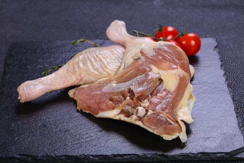 Raw duck leg stock image. Image of freshness, dark, farm - 155648925
