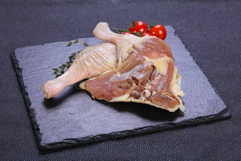 Raw duck leg stock image. Image of recipe, farm, rosemary - 196430271