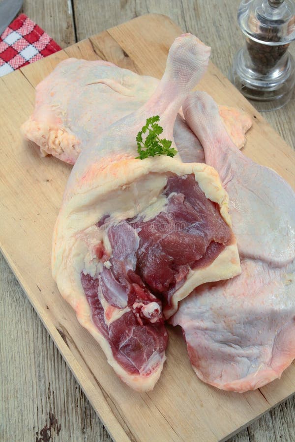Raw duck leg stock image. Image of ingredient, meat - 166566447