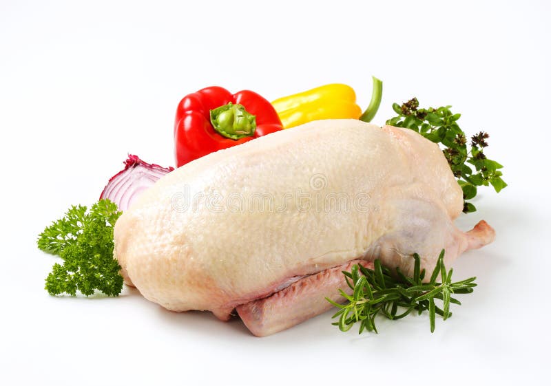 Raw duck stock image. Image of life, yellow, peppers - 57126009