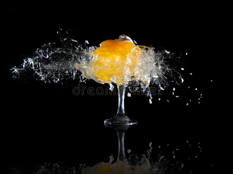 Raw egg is exploded stock photo. Image of shooting, background - 18650178